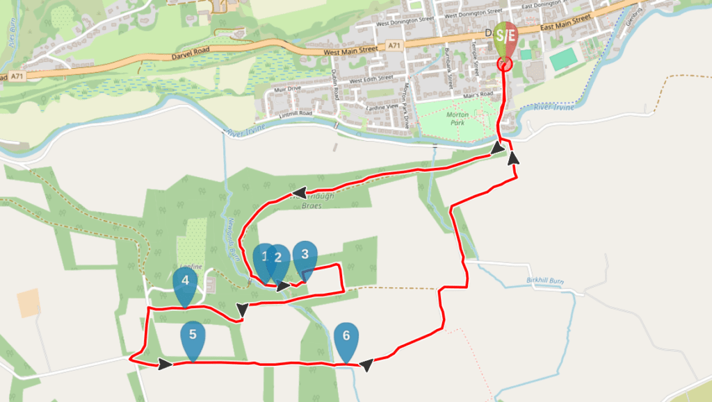 Walk 231 - Lanfine Estate from Darvel - 3.7 miles - Gillian's Walks