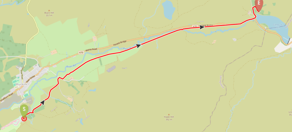 Walk 248 - River Ayr Way (Muirkirk to Glenbuck) - 4.4 miles - Gillian's ...
