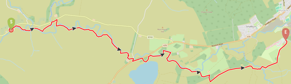 Walk 247 - River Ayr Way (Limmerhaugh to Kames, Muirkirk) - 6.5 miles ...
